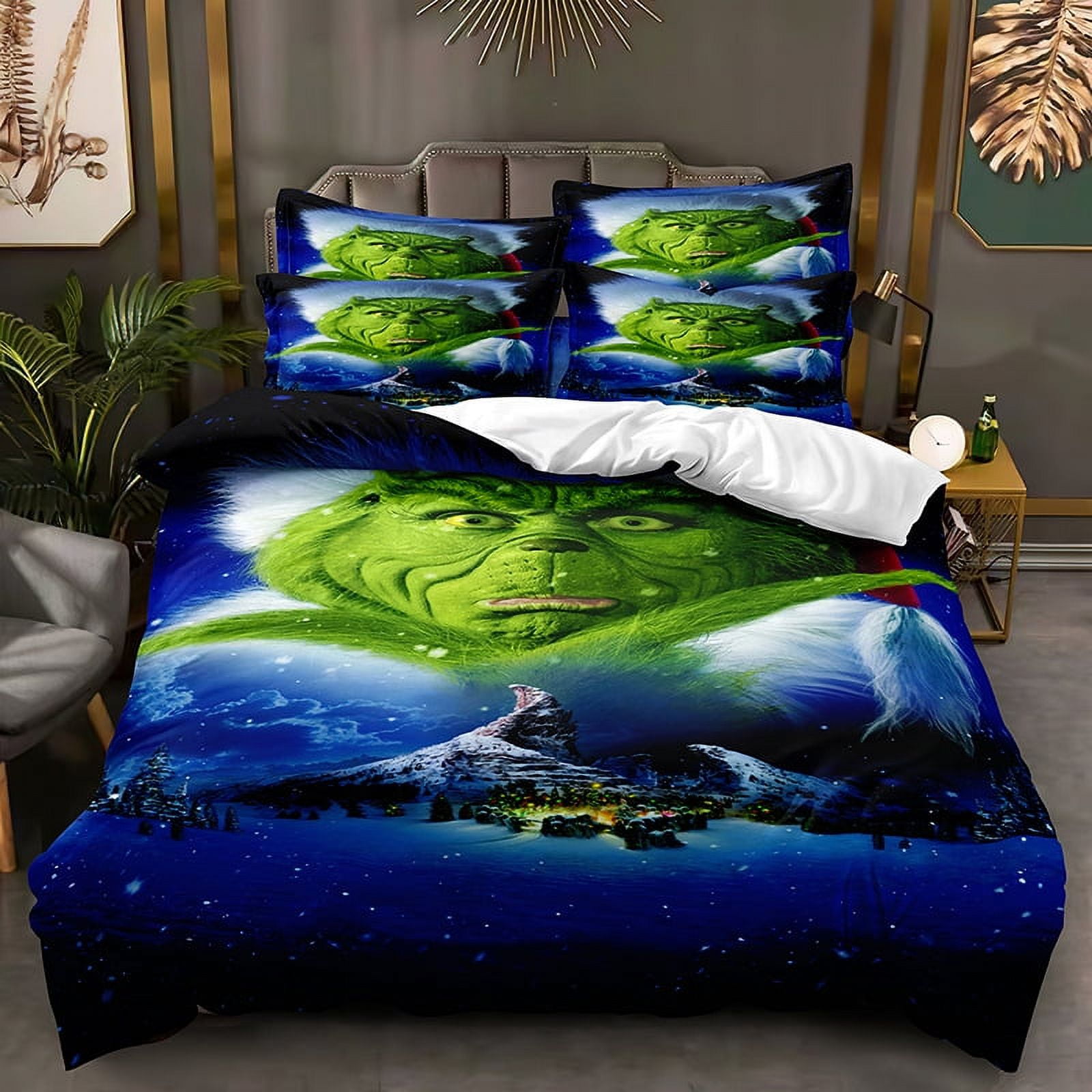 How_the_Grinch_Stole_Christmas Comforter Set 3 Piece Bedding Set ...
