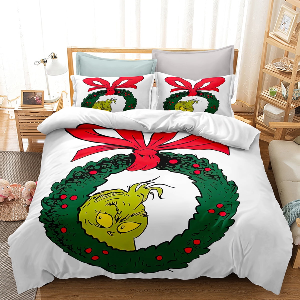 How_the_Grinch_Stole_Christmas Comforter Set 3 Piece Bedding Set ...