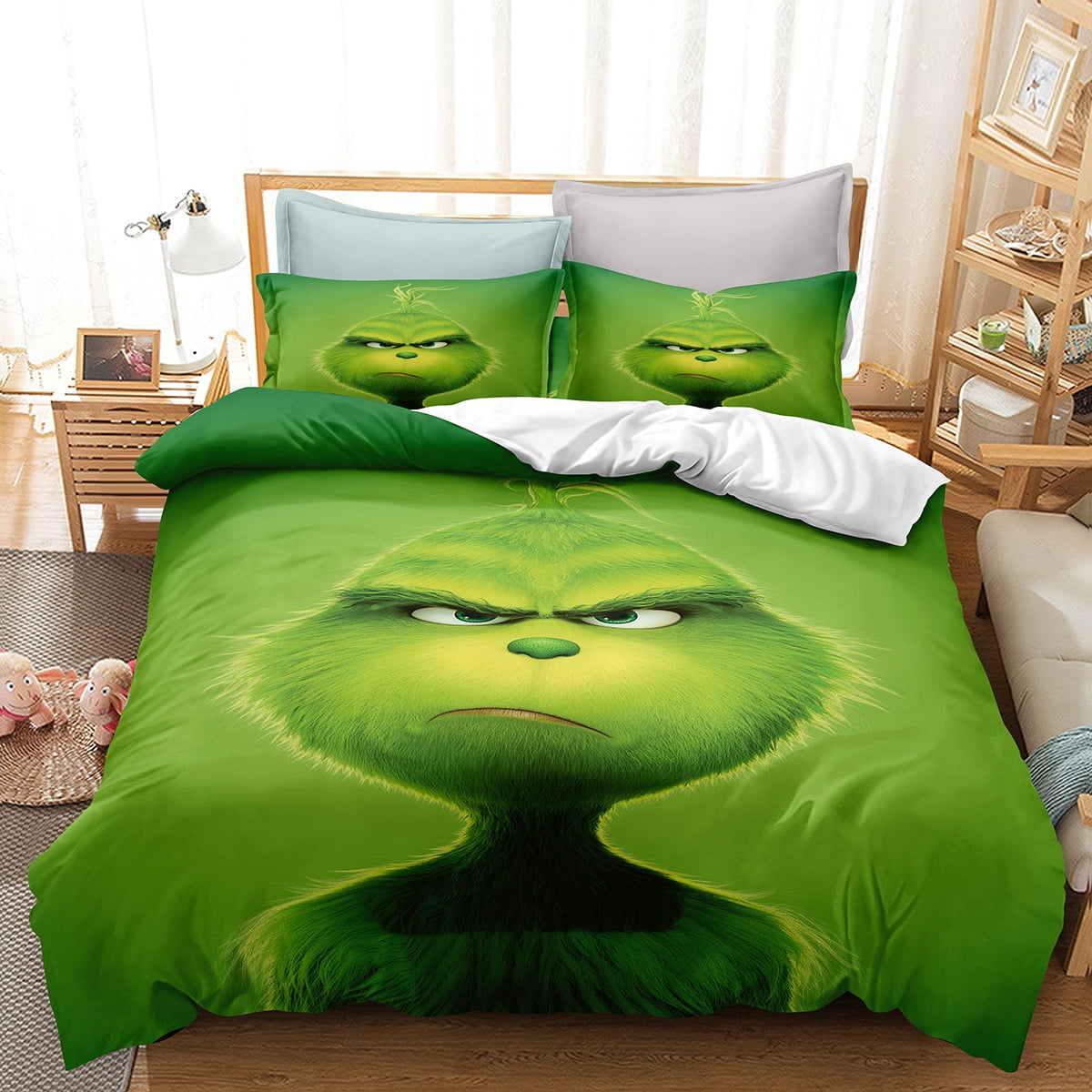 How_the_Grinch_Stole_Christmas Comforter Set 3 Piece Bedding Set ...