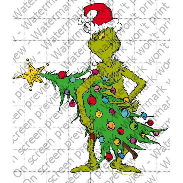 How the Grinch Stole Christmas Edible Cake Topper Image - 8" Round ...