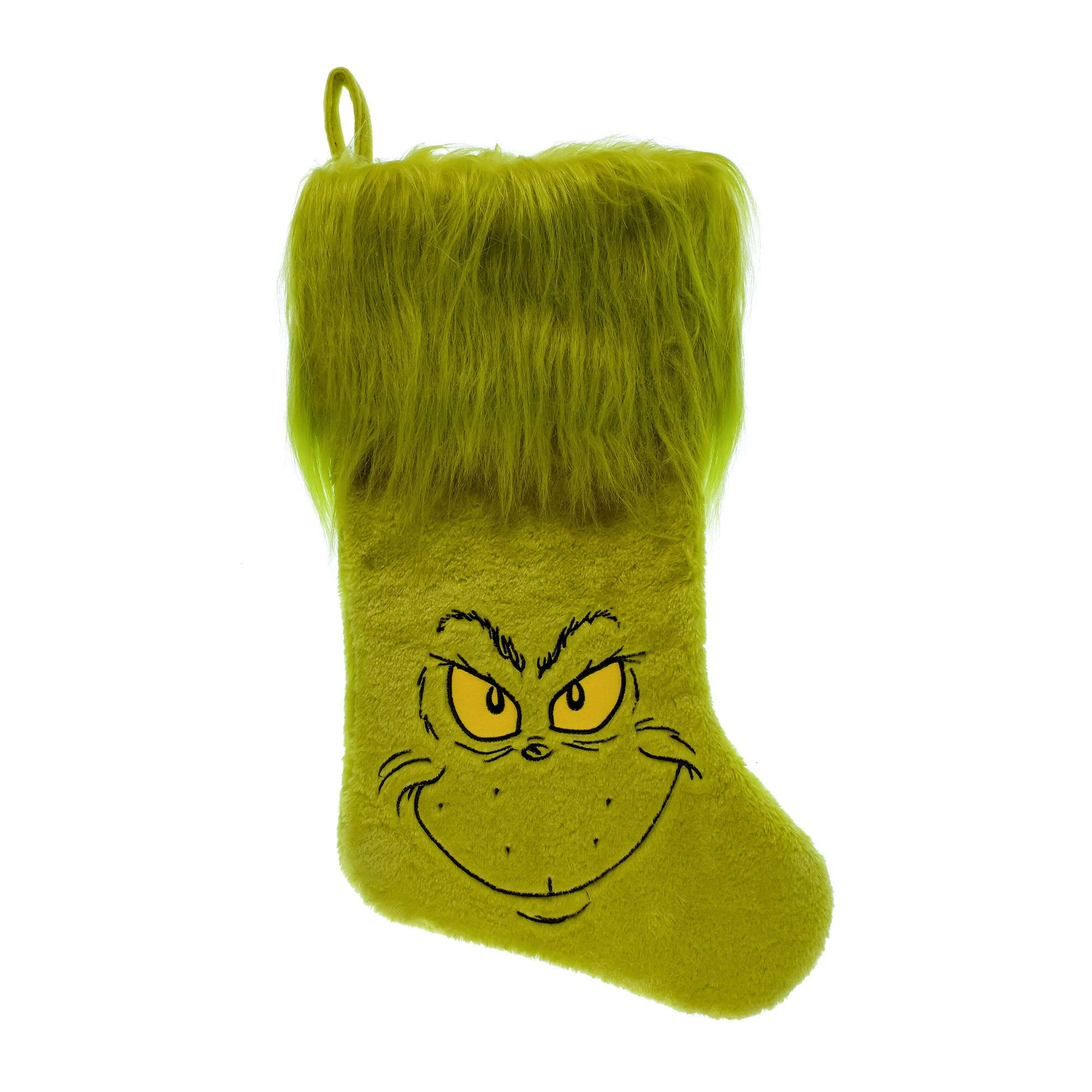 The Grinch FurryFace 20" Christmas Stocking - Walmart.com