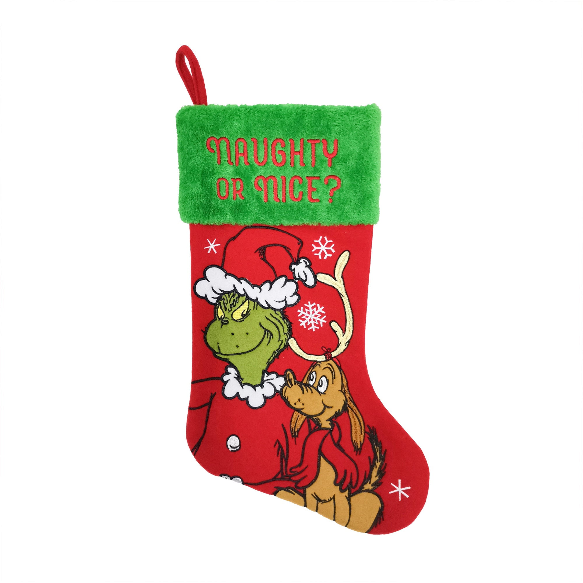 How the Grinch Stole Christmas Grinch and Max 20" Applique Christmas ...