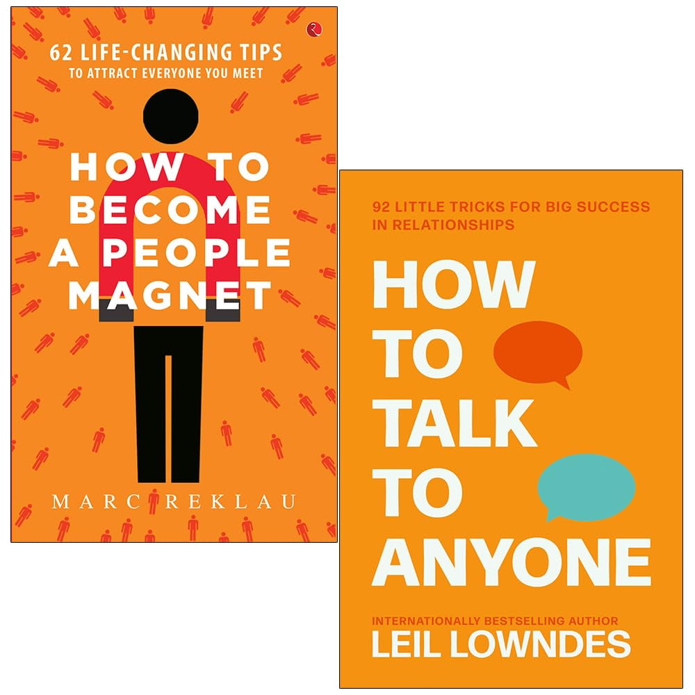 How to Become a People Magnet By Mark Reklau & How to Talk to Anyone By Leil Lowndes 2 Books ...