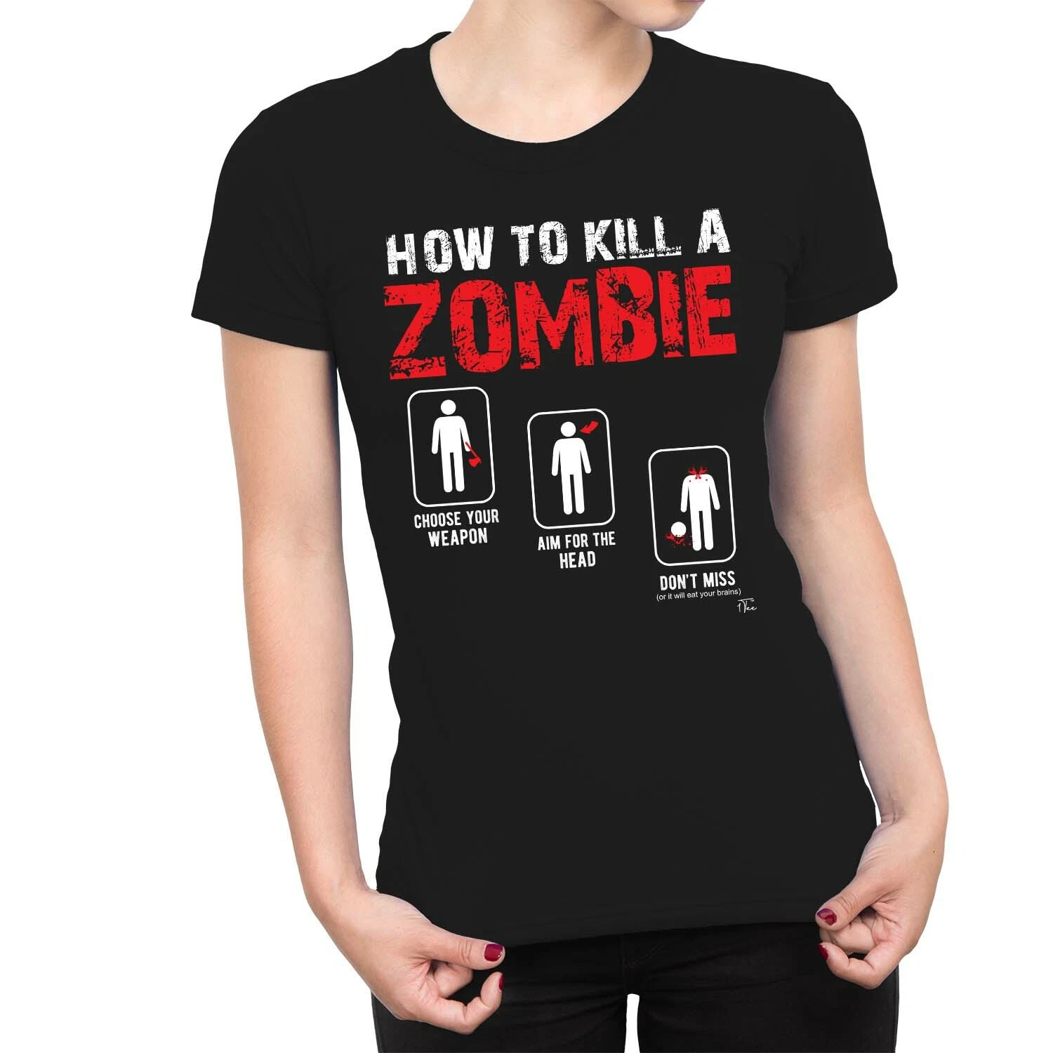 How to Defeat a Zombie Funny Process Humor Survival Steps Graphic ...