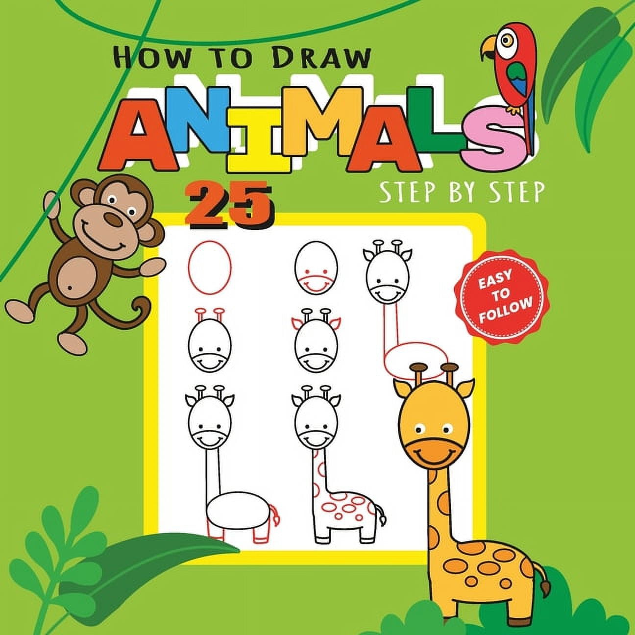 How to Draw 25 Animals Step-by-Step - Learn How to Draw Cute Animals ...