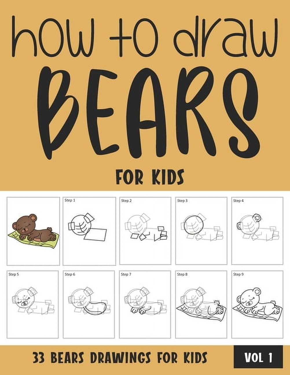 How to Draw Bears for Kids, (Paperback) - Walmart.com