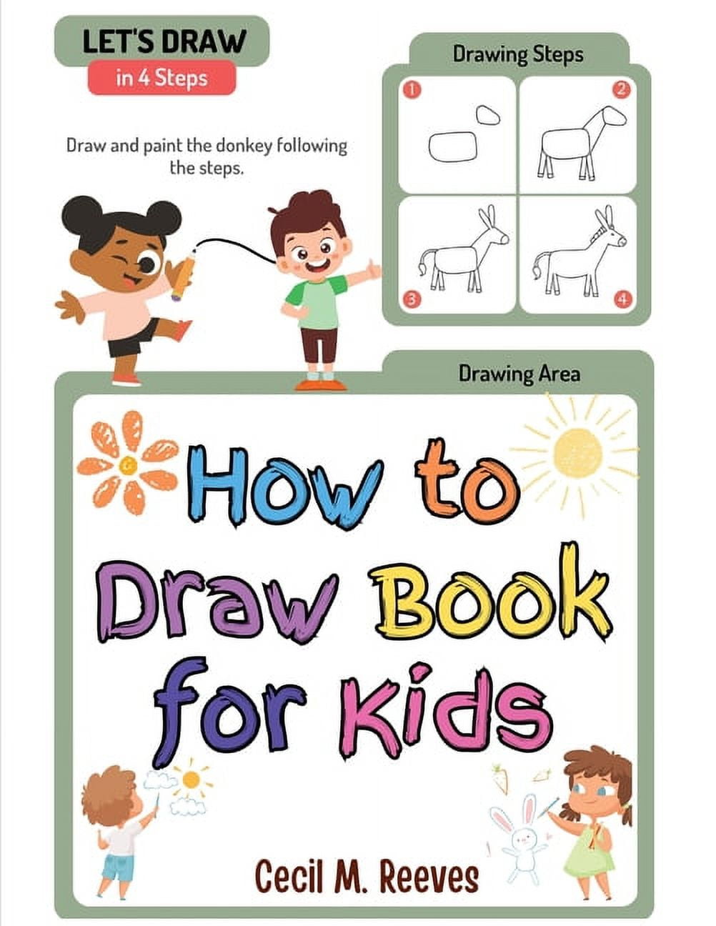 How to Draw Book for Kids: Simple And Easy Step By Step Guide for ...