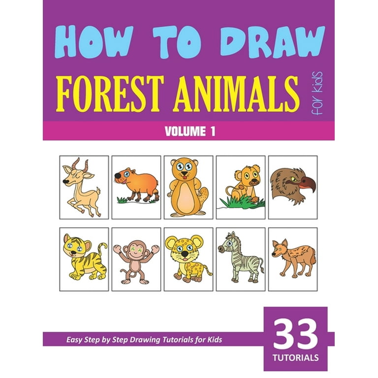 Forest Drawing With Animals