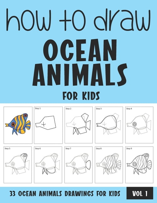 Water Animals Drawings For Kids