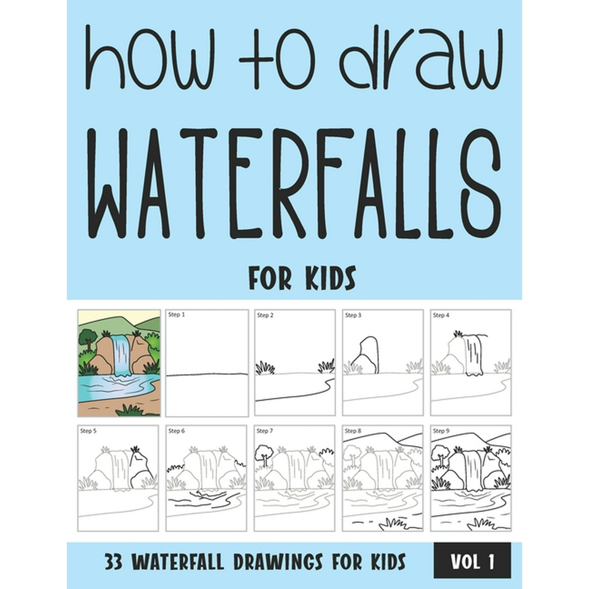 How To Draw Waterfalls