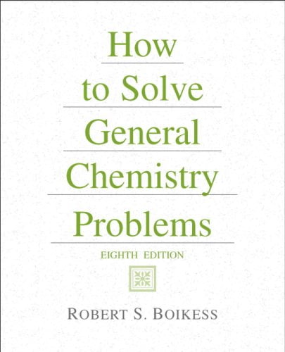 Pre-Owned How to Solve General Chemistry Problems Paperback - Walmart.com