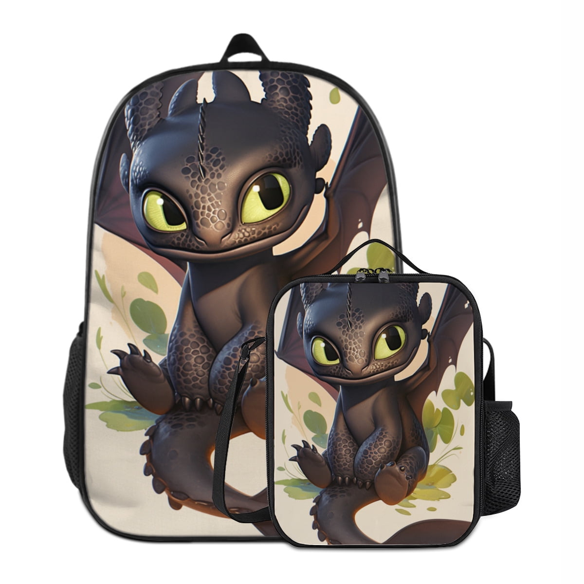 How to Train Y×our Dra×gon Backpack lunch bag set travel picnic set cartoon backpack portable ...