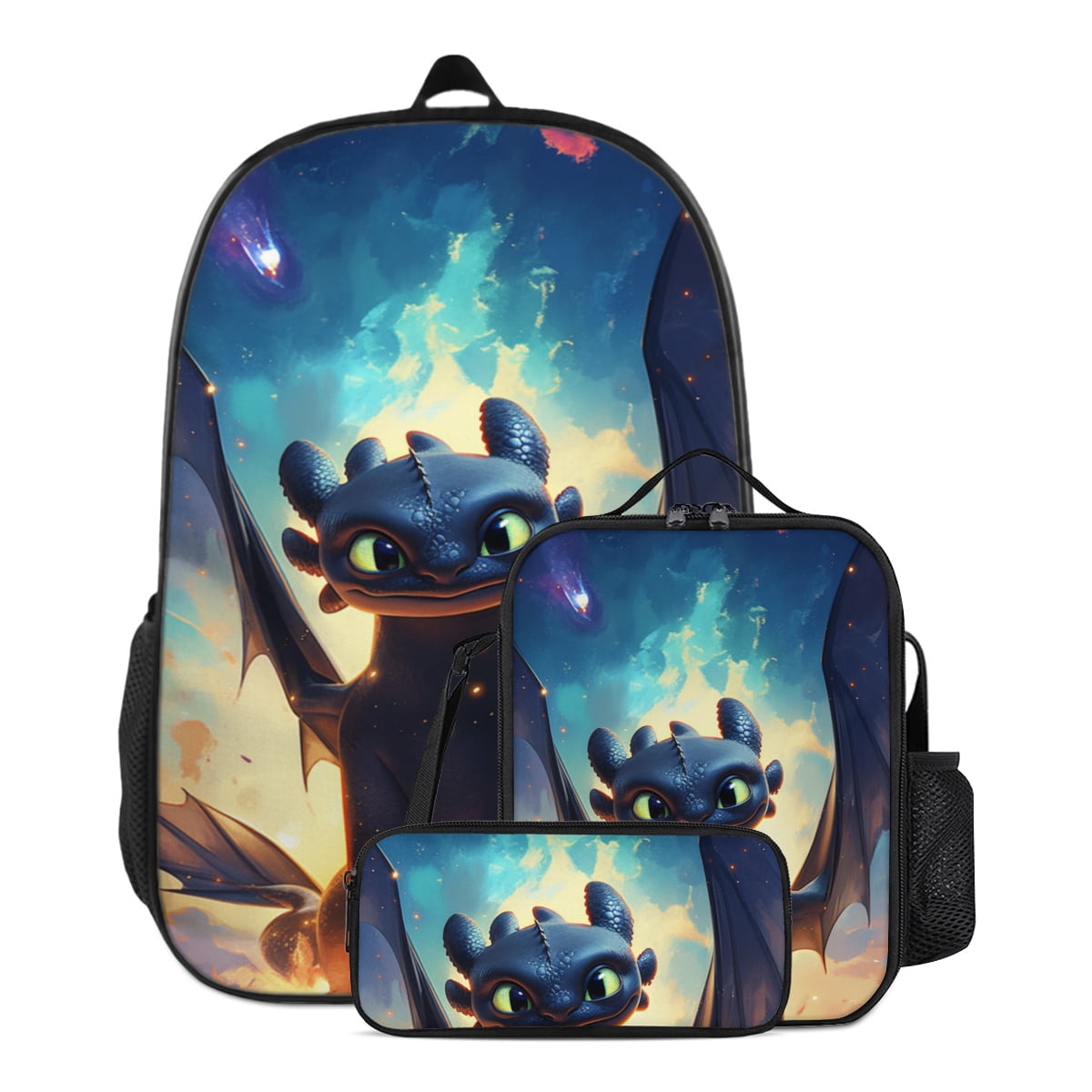 How to Train Y×our Dra×gon Cartoon backpack set cute backpack 3-piece ...