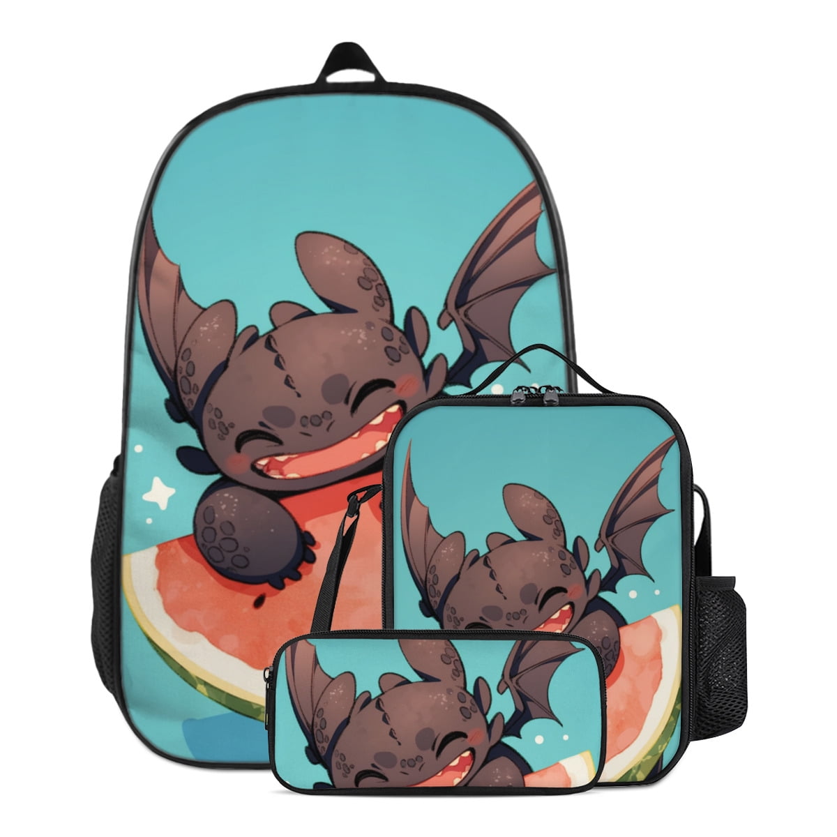 How to Train Y×our Dra×gon Cartoon backpack set cute backpack 3-piece ...