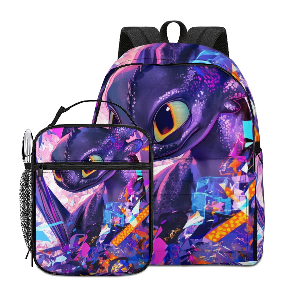 How to Train Y×our Dra×gon Lightweight Backpack Lunch Bag Set Travel ...