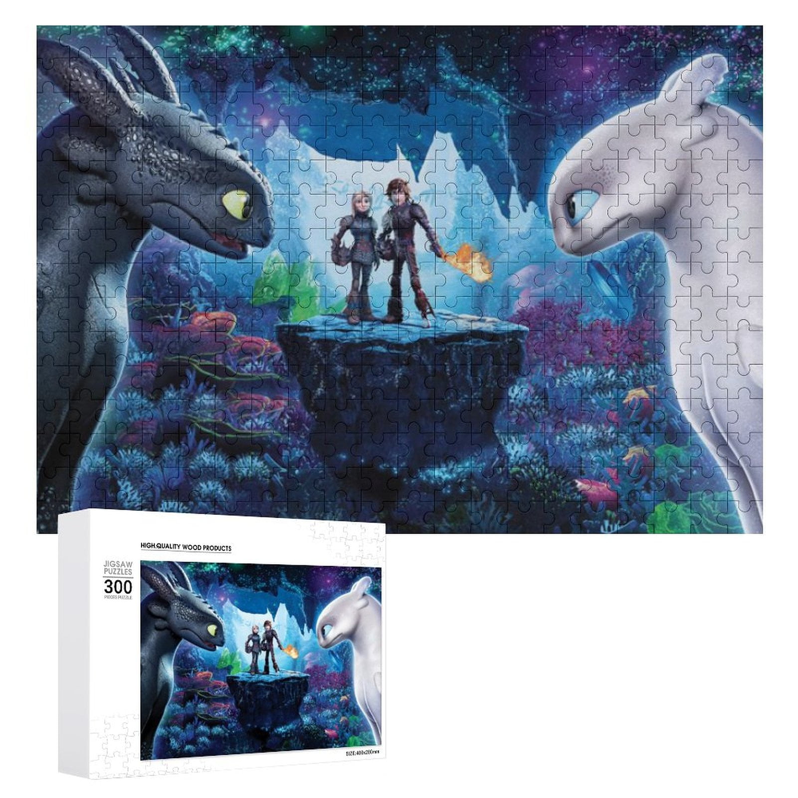 How to Train Your Dragon Animated Wooden Jigsaw Puzzles Accessories Intellectual Decompressing ...