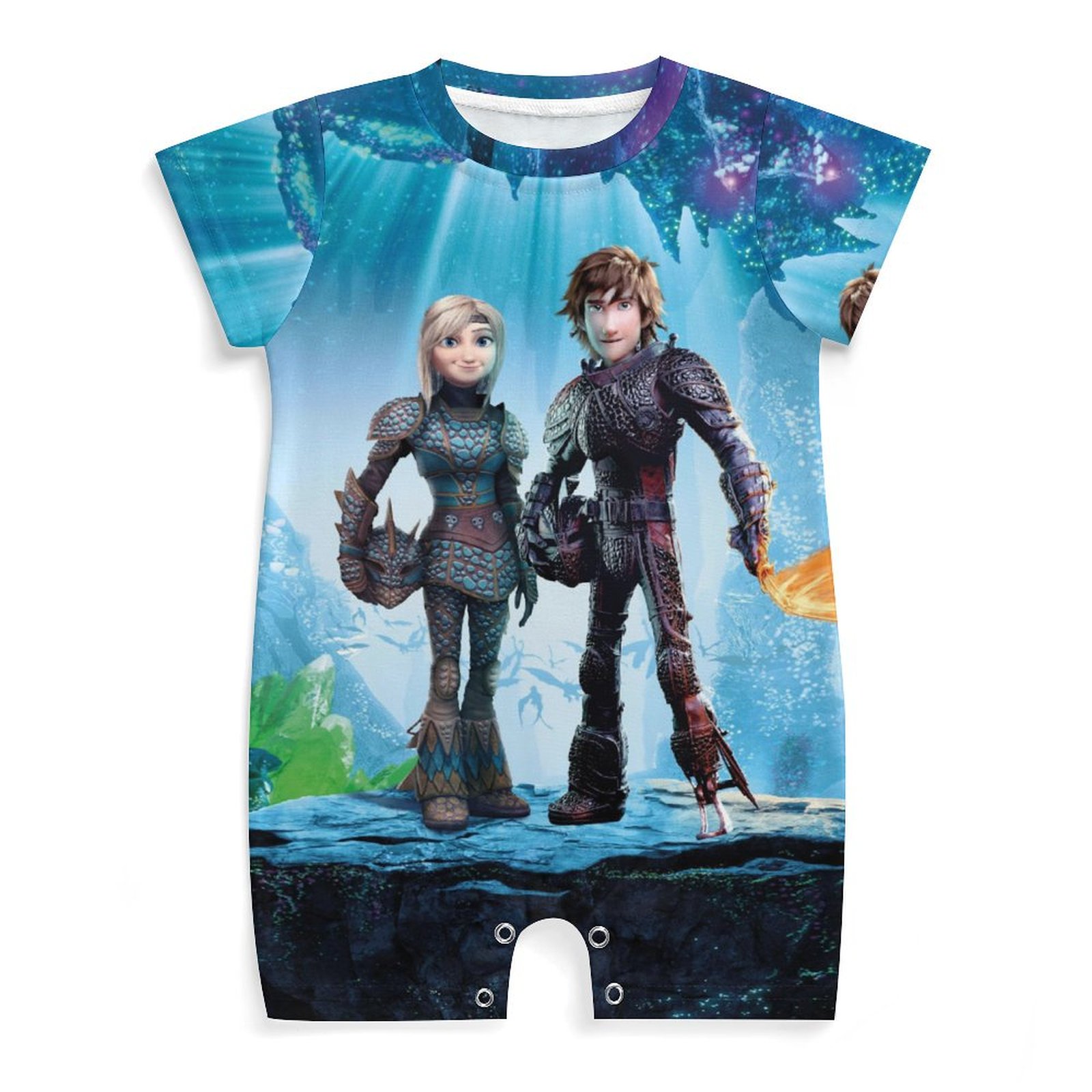 How to Train Your Dragon Baby Neutral Oversized T Shirt Romper Shorts ...