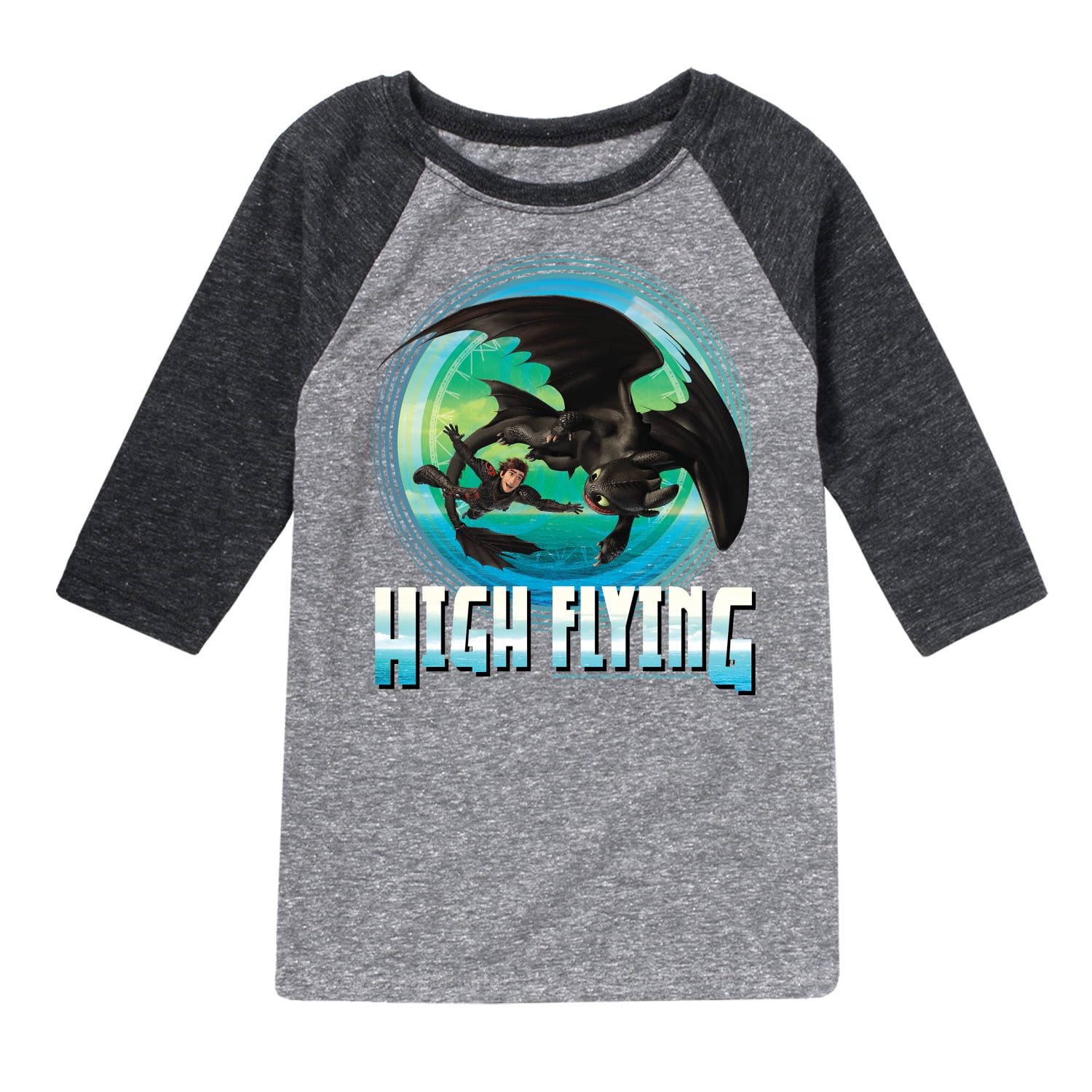 How to Train Your Dragon - High Flying - Toddler & Youth Raglan Graphic ...