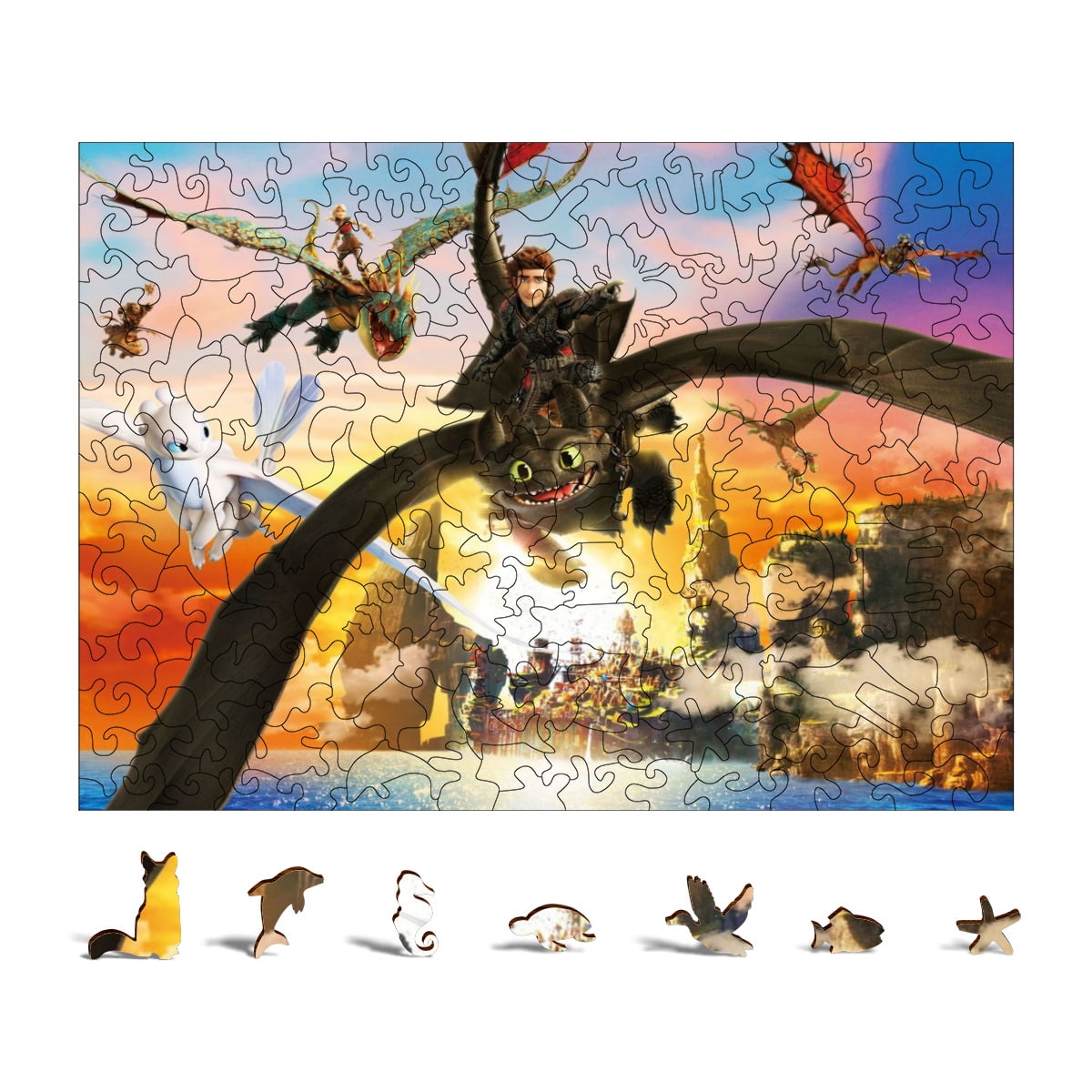 How to Train Your Dragon Jigsaw puzzle for teens and adults, for boys ...