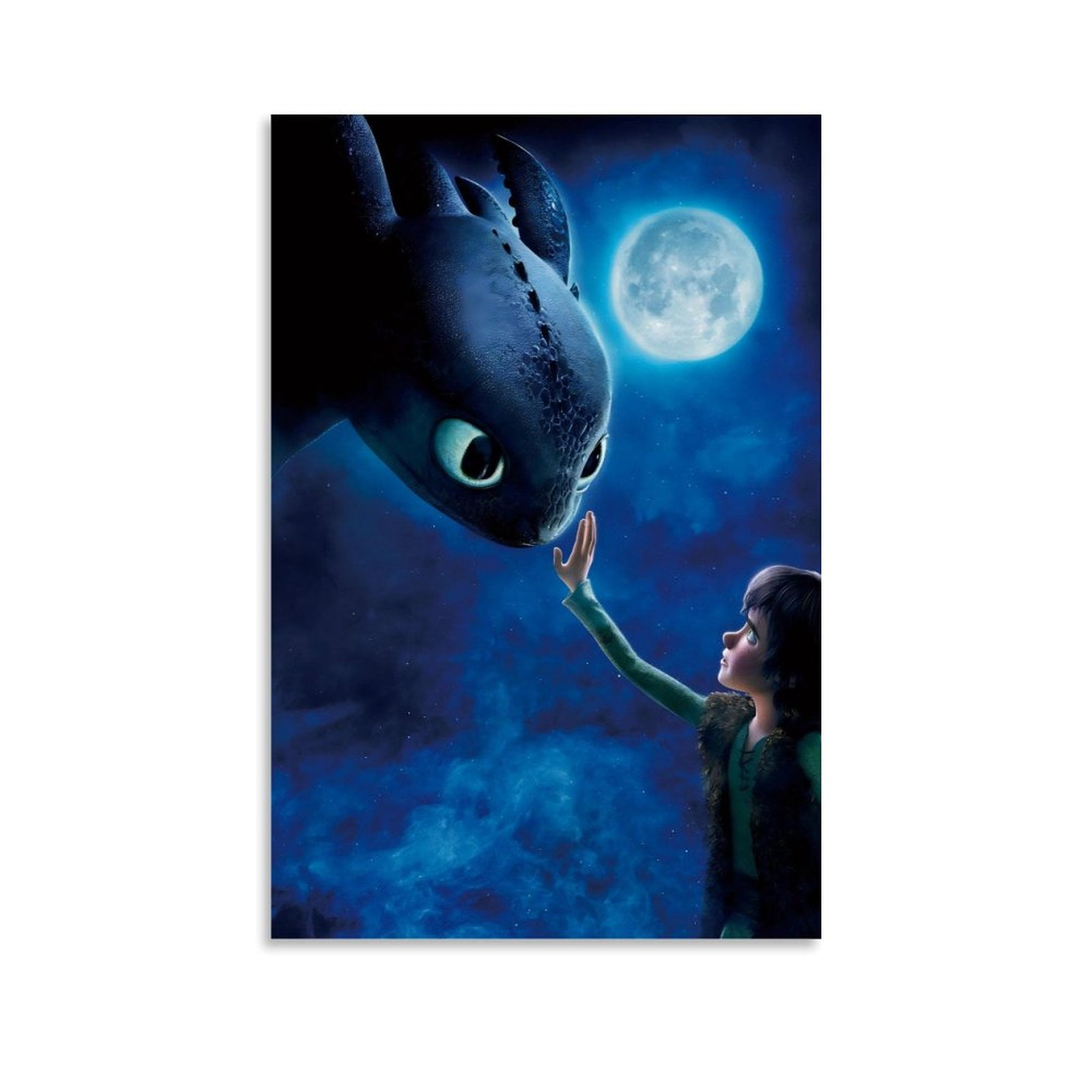 How to Train Your Dragon Painting Vintage Poster Picture Print Wall Art ...