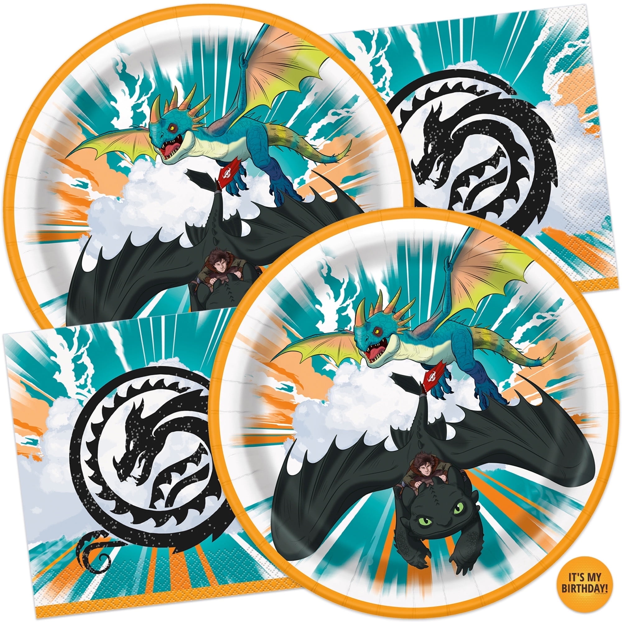 How to Train Your Dragon Plates and Napkins - Walmart.com