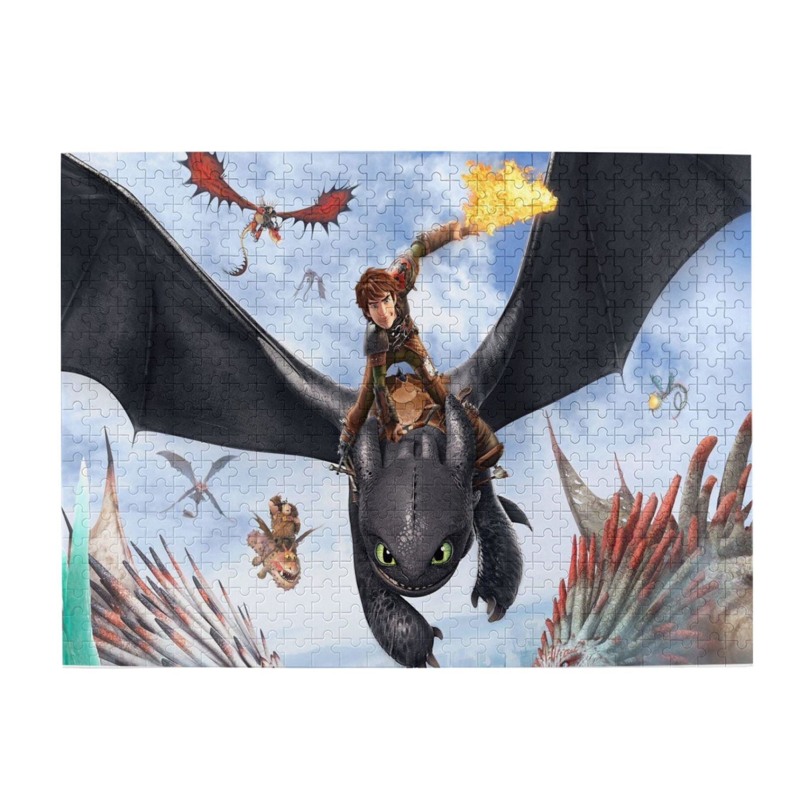 How to Train Your Dragon Puzzle - 500 Piece Jigsaw Puzzle For Adults ...