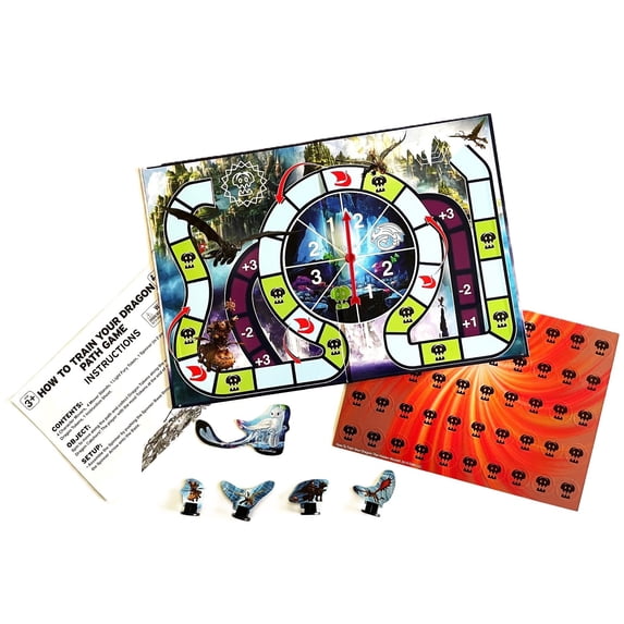 How to Train Your Dragon Spinner Path Board Game & Dragon Characters ...