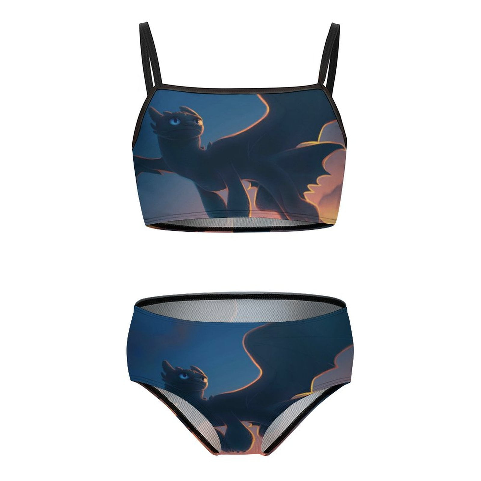 How to Train Your Dragon Toothless Children's Swimsuit Girls Swimwear 2 ...
