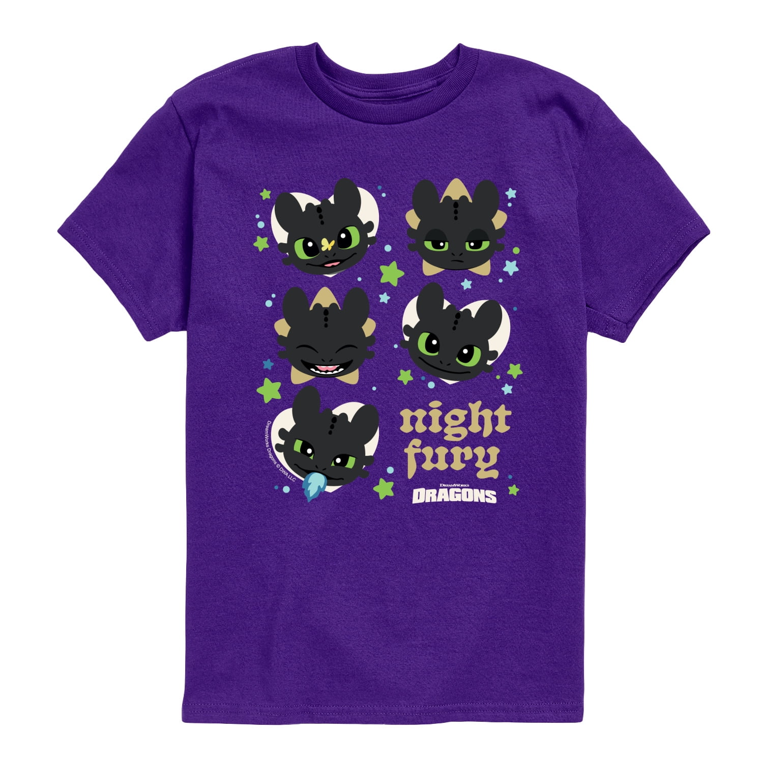 How to Train Your Dragon - Toothless Face - Youth Boys Short Sleeve ...