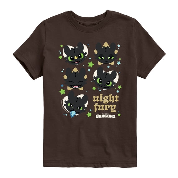 How to Train Your Dragon - Toothless Face - Youth Boys Short Sleeve ...