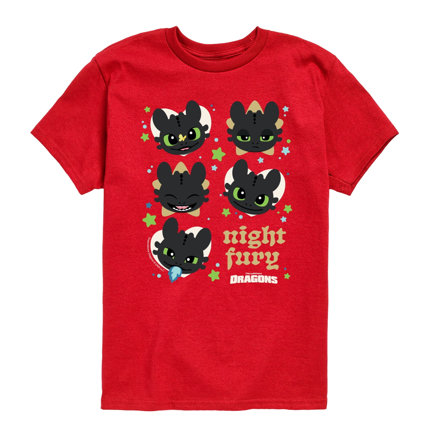 How to Train Your Dragon - Toothless Face - Youth Boys Short Sleeve ...