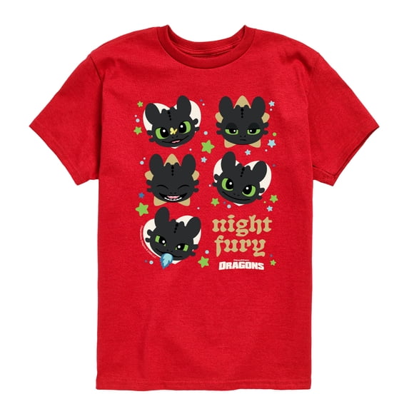 How to Train Your Dragon - Toothless Face - Youth Boys Short Sleeve ...