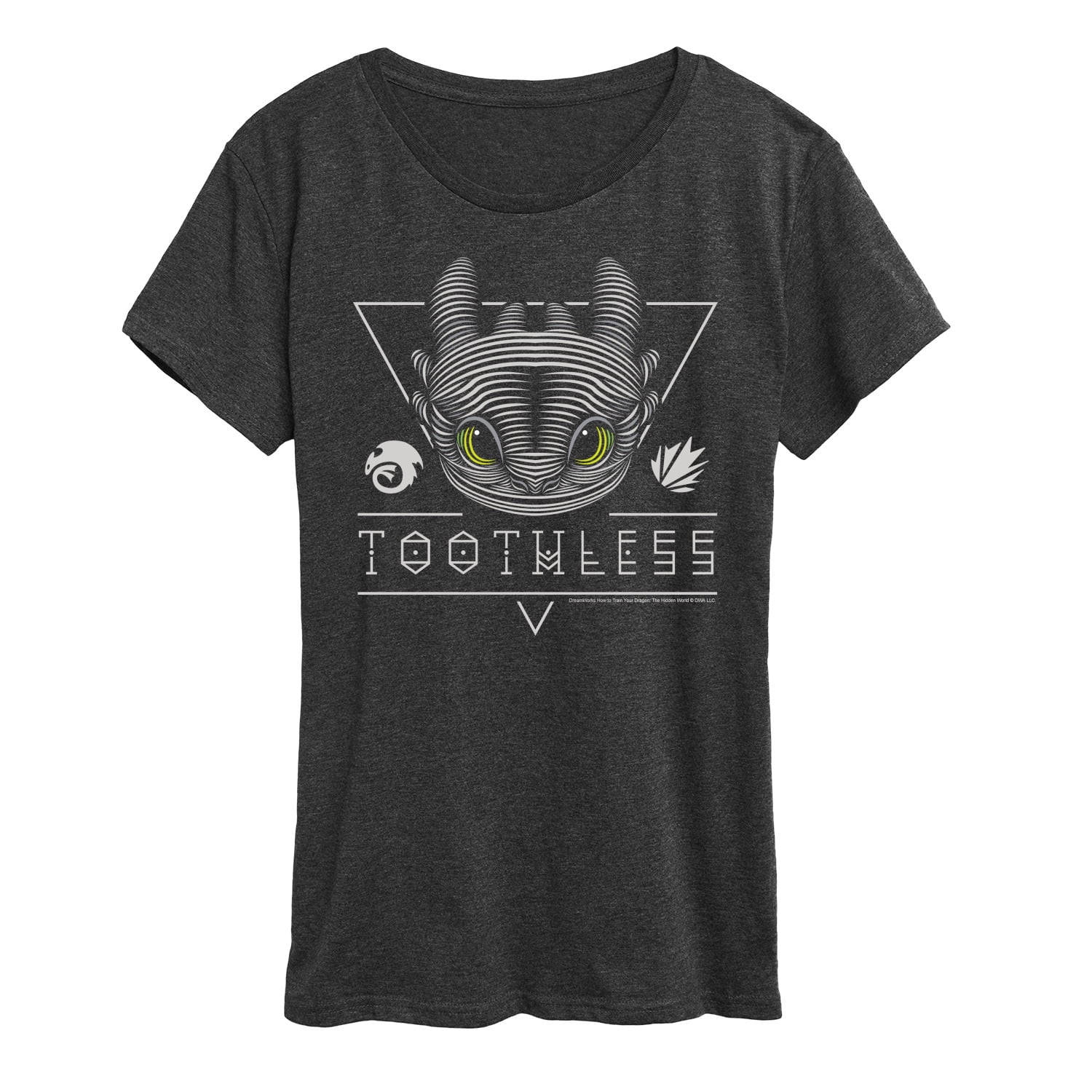 How to Train Your Dragon - Toothless Line Art - Women's Short Sleeve ...