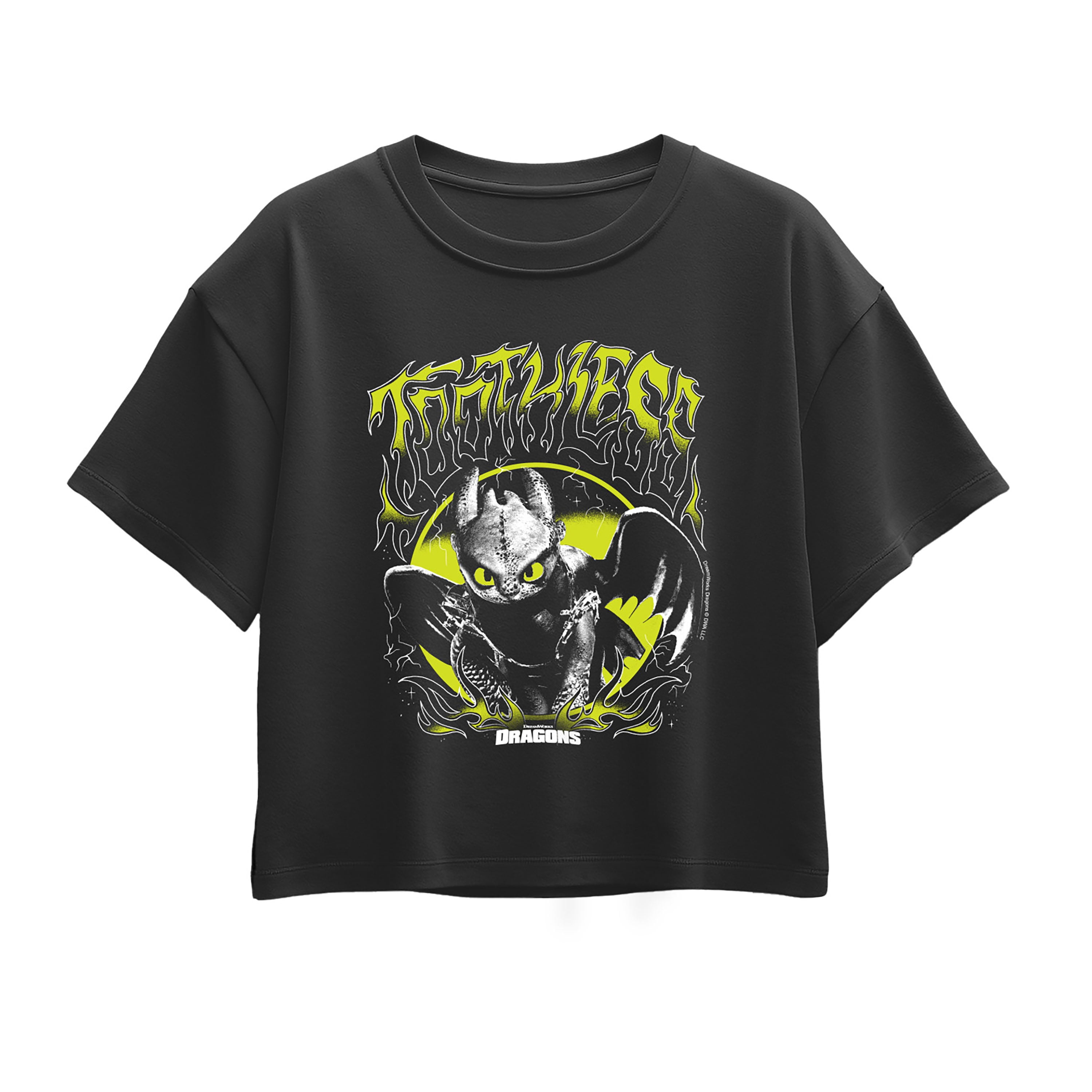 How to Train Your Dragon - Toothless Metal - Youth Girls Boxy T-Shirt ...