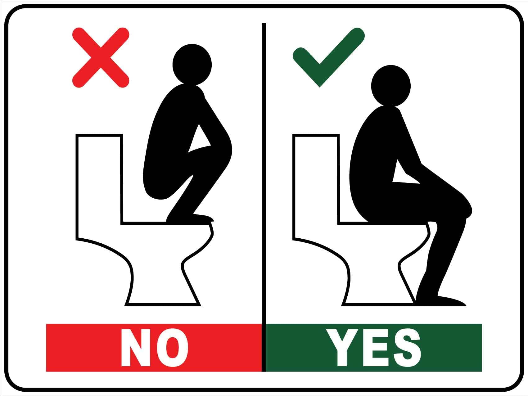 How to Use The Toilet Metal Sign Caution Danger Safety Security Warning ...