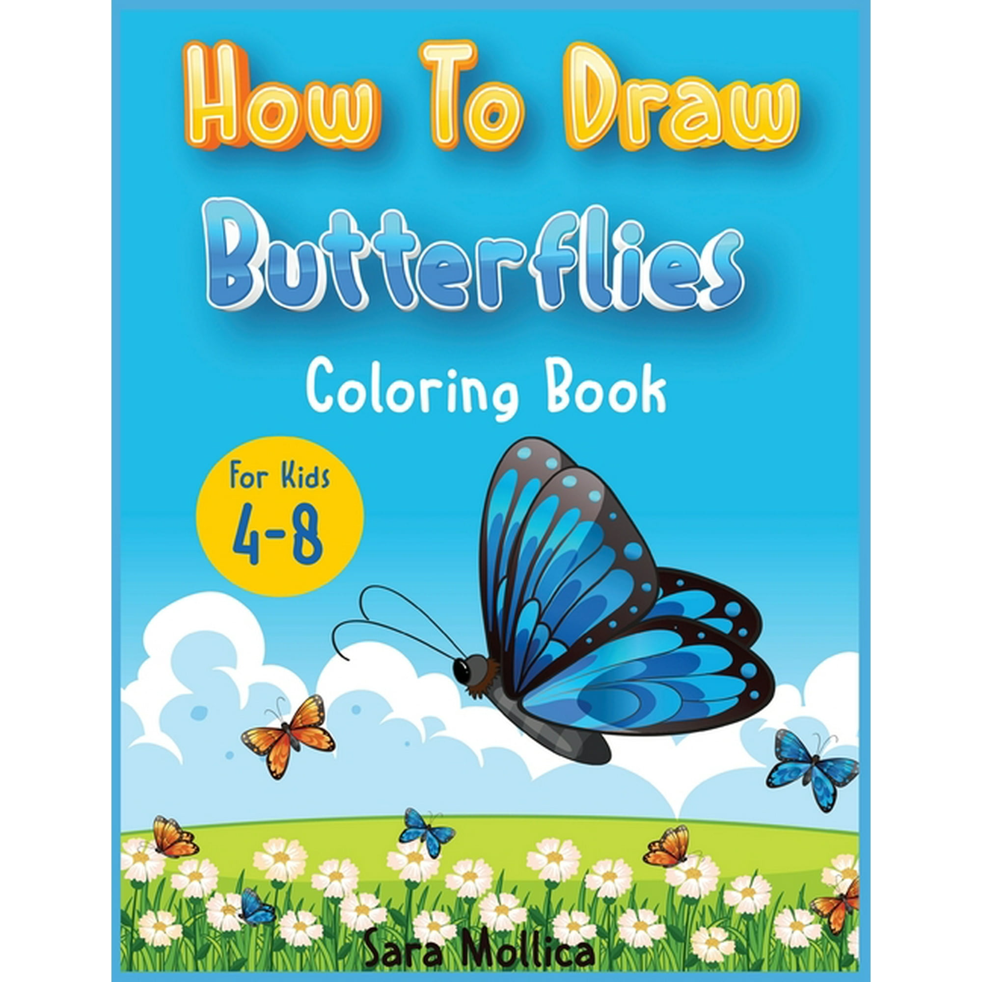 How To Draw Butterflies And Flowers