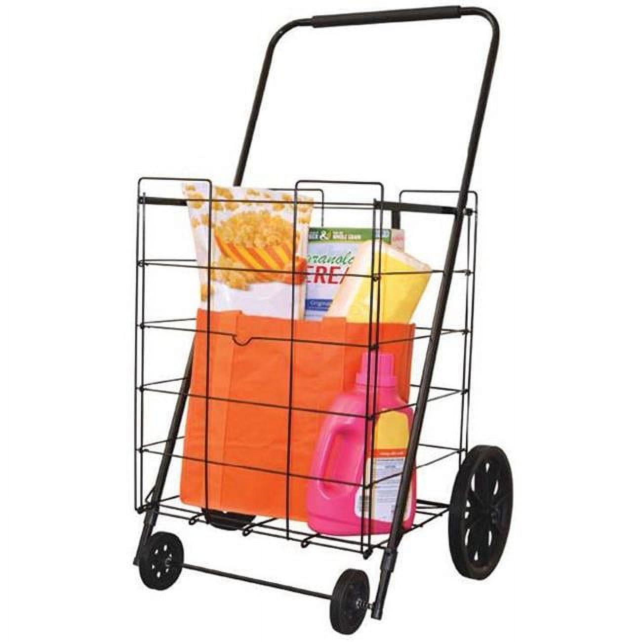 Howard Berger FQ39490 4 Wheel Folding Shopping Cart - Black - Walmart.com