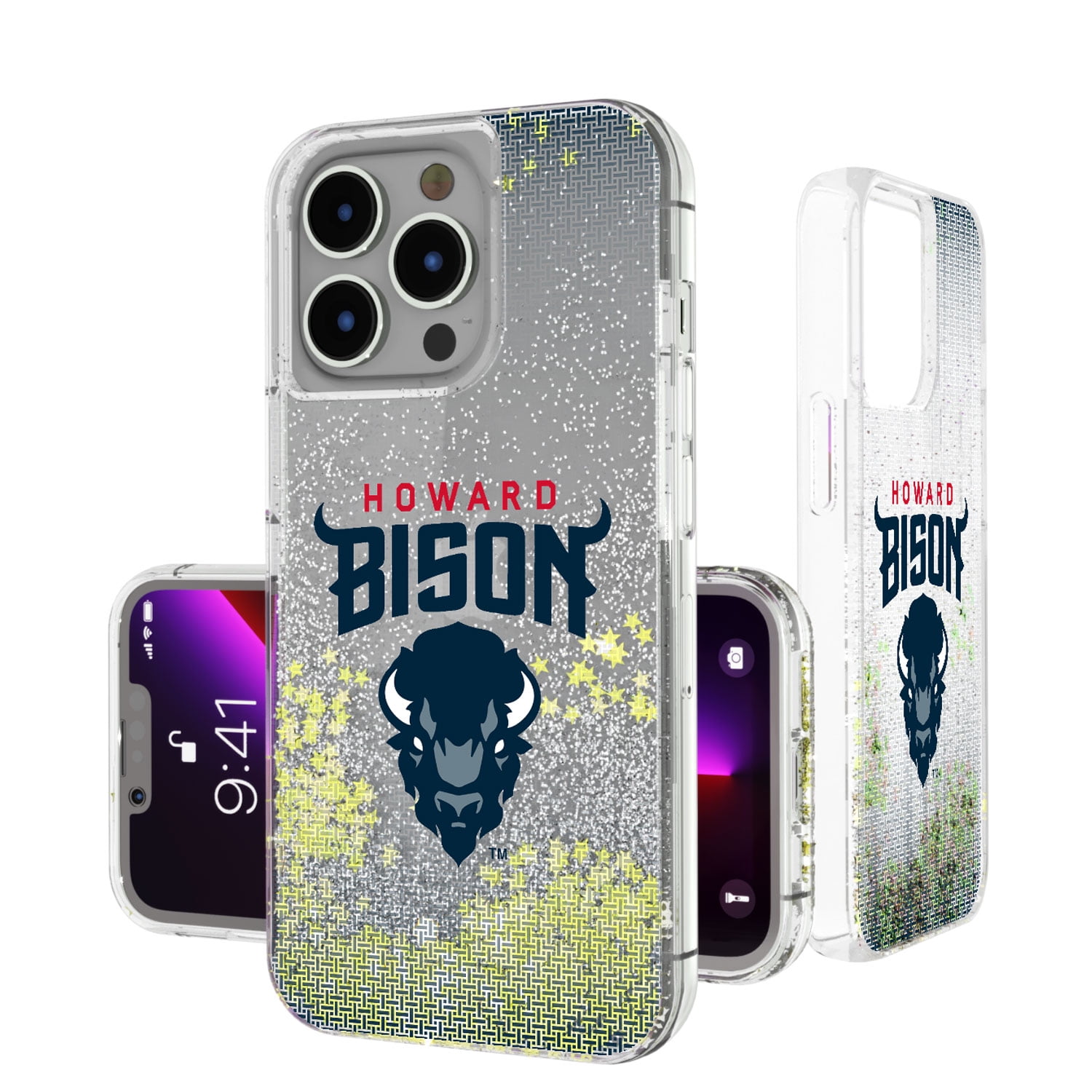 Howard Bison Linen Logo iPhone Glitter Case - Walmart.com