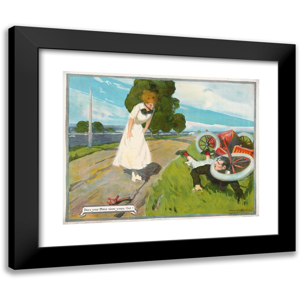 Howard Crosby Renwick 24x20 Black Modern Framed Museum Art Print Titled ...
