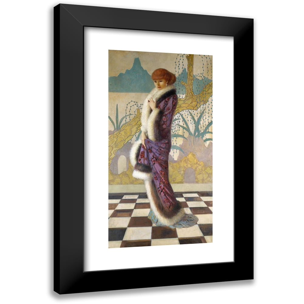 Howard Cushing 14x24 Black Modern Framed Museum Art Print Titled - Mrs ...