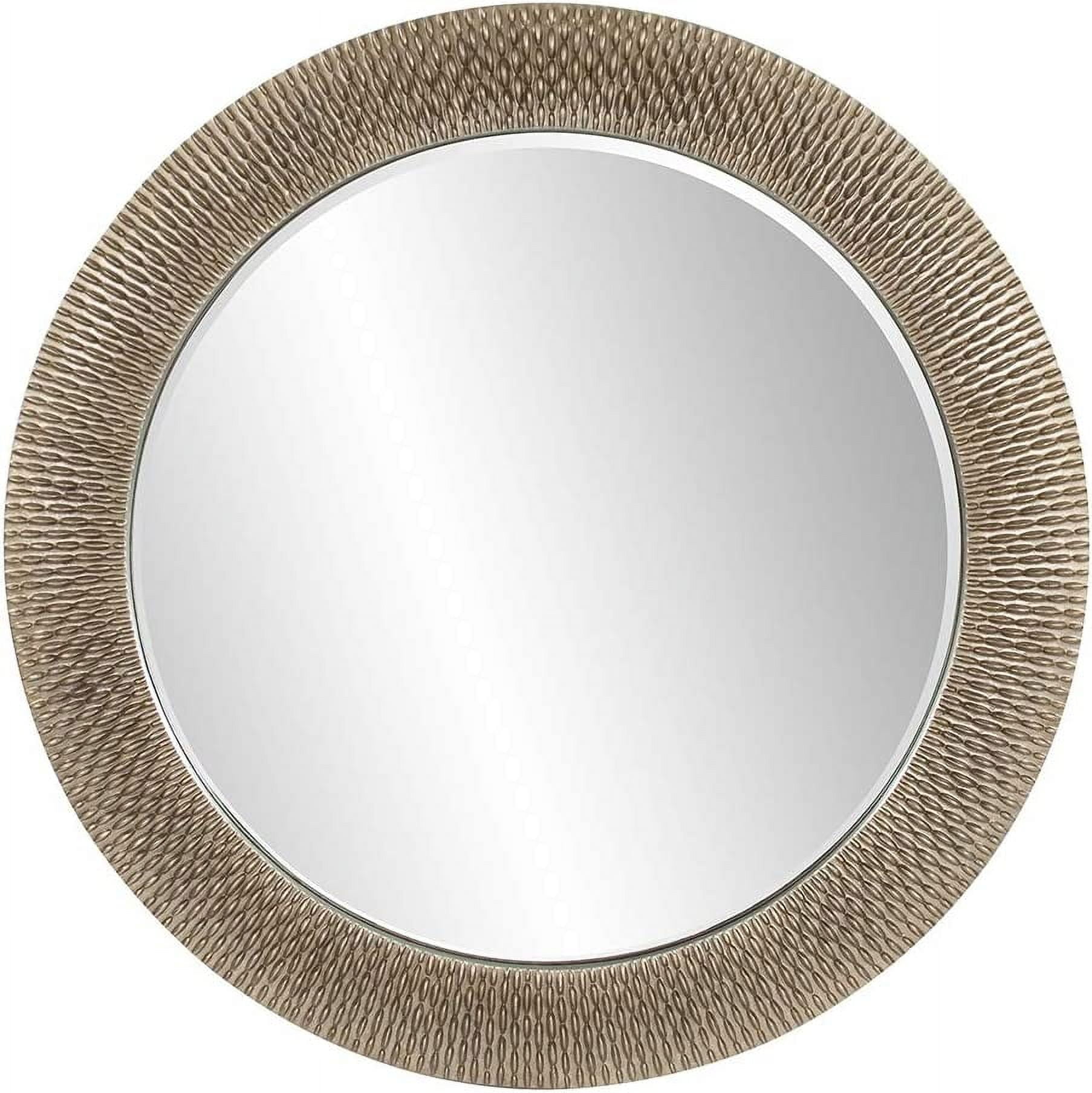 Howard Elliott Bergman Big Round Mirror for Wall Decor, Silver Glossy ...