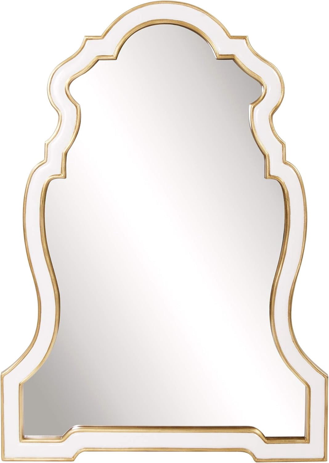 Howard Elliott Cleopatra Rectangular White Mirror, Home Art Decorative ...