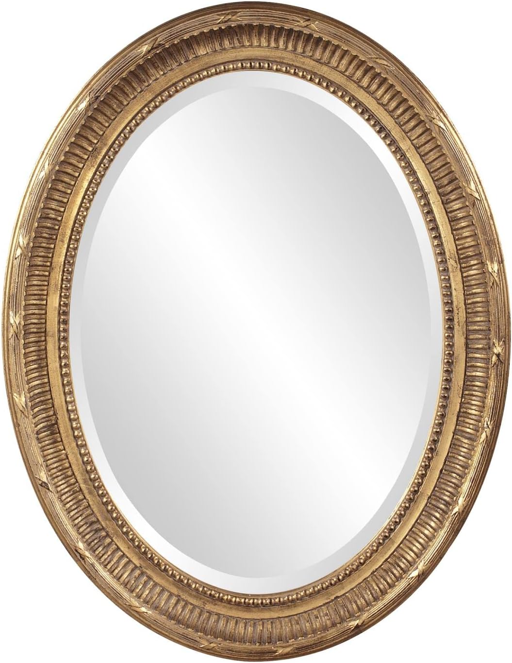 Howard Elliott Dante Round Oval Rose Gold Wall Mirror – Decorative ...