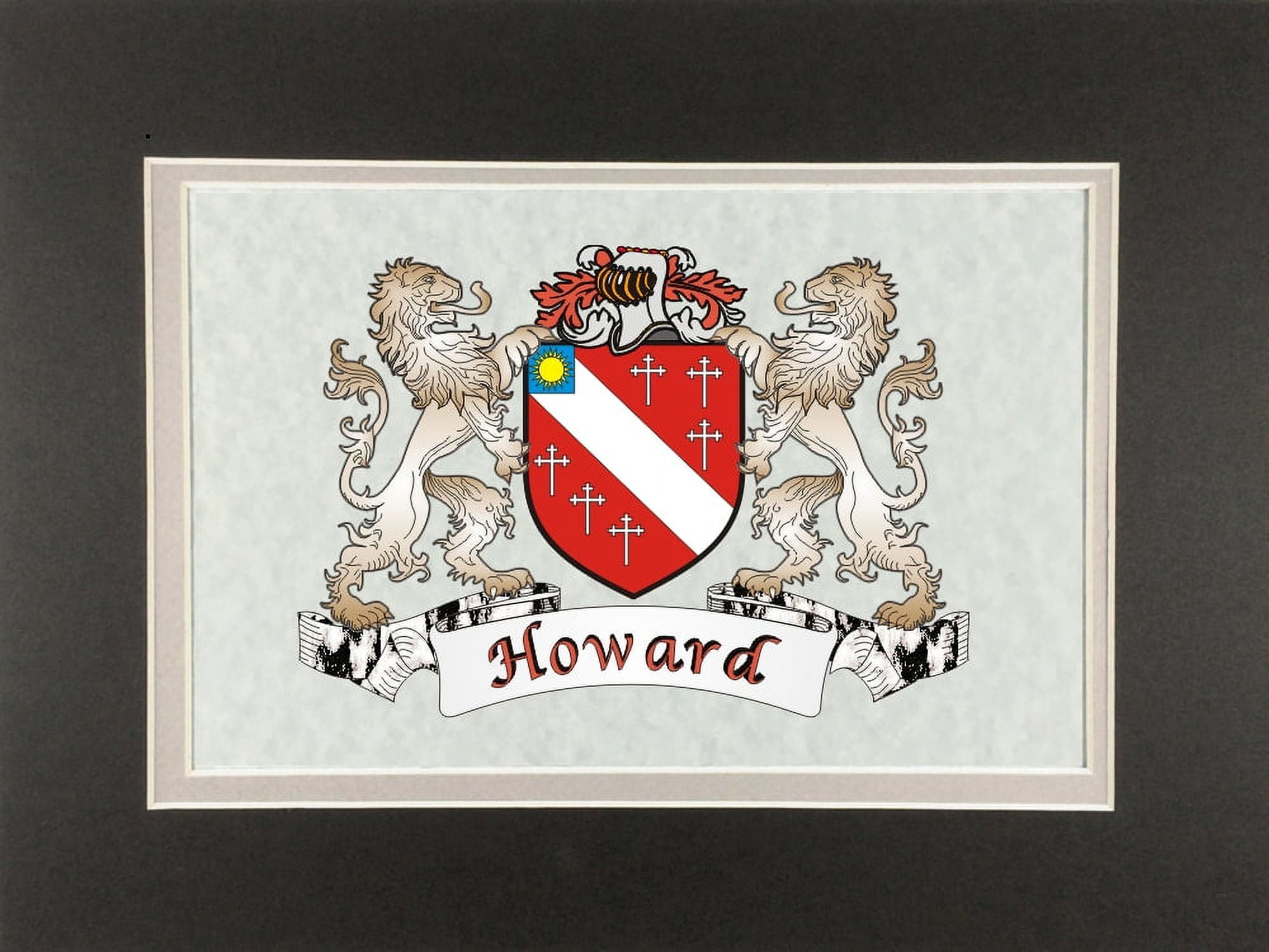 Howard Irish Coat of Arms Print - Frameable 9" x 12" - Walmart.com
