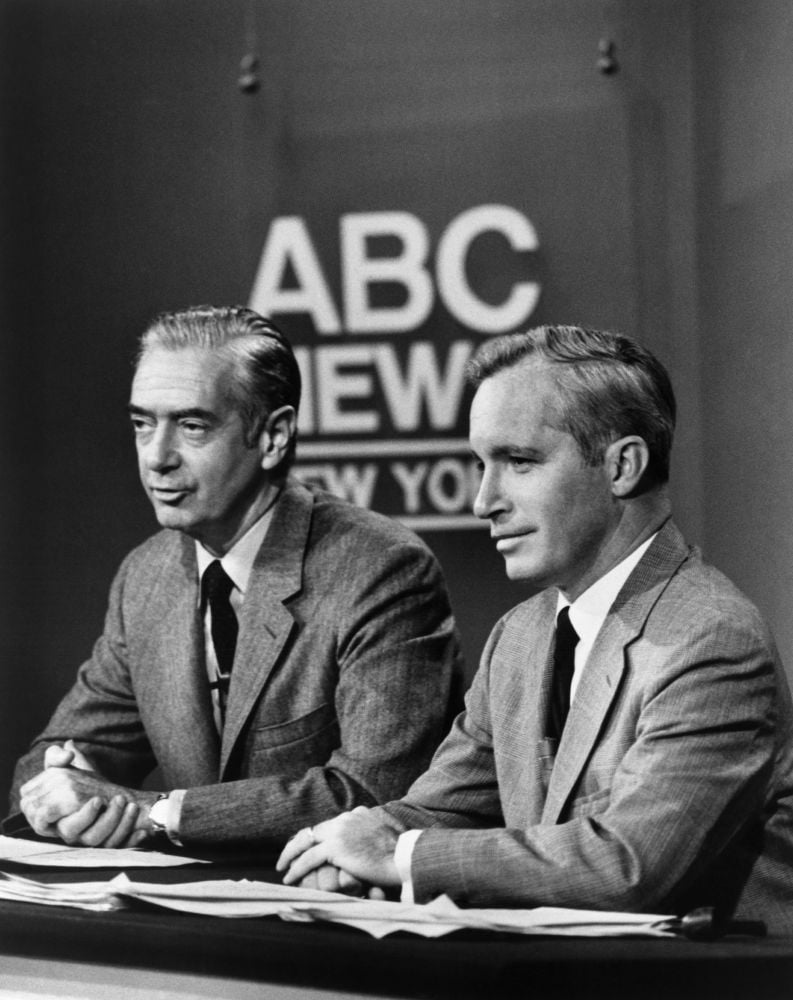 Howard K. Smith, Frank Reynolds, Abc News, 1969 Poster Print (8 x 10 ...