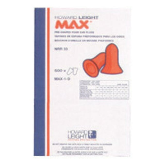 Howard Leight by Honeywell MAXIMUM Single-Use Earplugs, Leight Source ...
