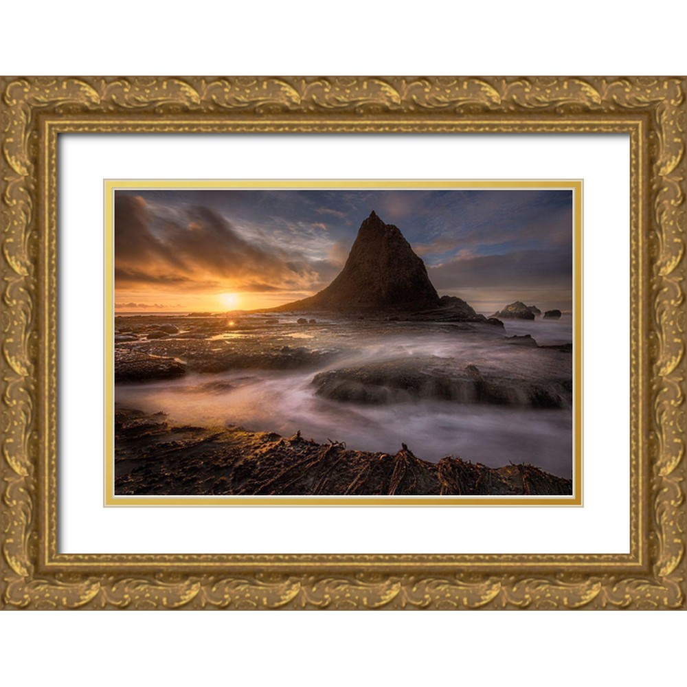 Howard Liu, Hao 14x11 Gold Ornate Wood Framed with Double Matting ...