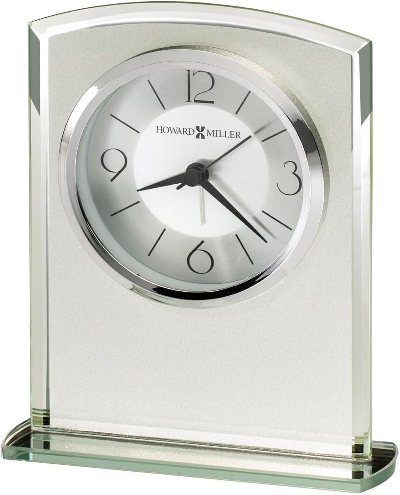 Howard Miller Glamour Table Clock 645-771 Modern Frosted Glass Clock ...