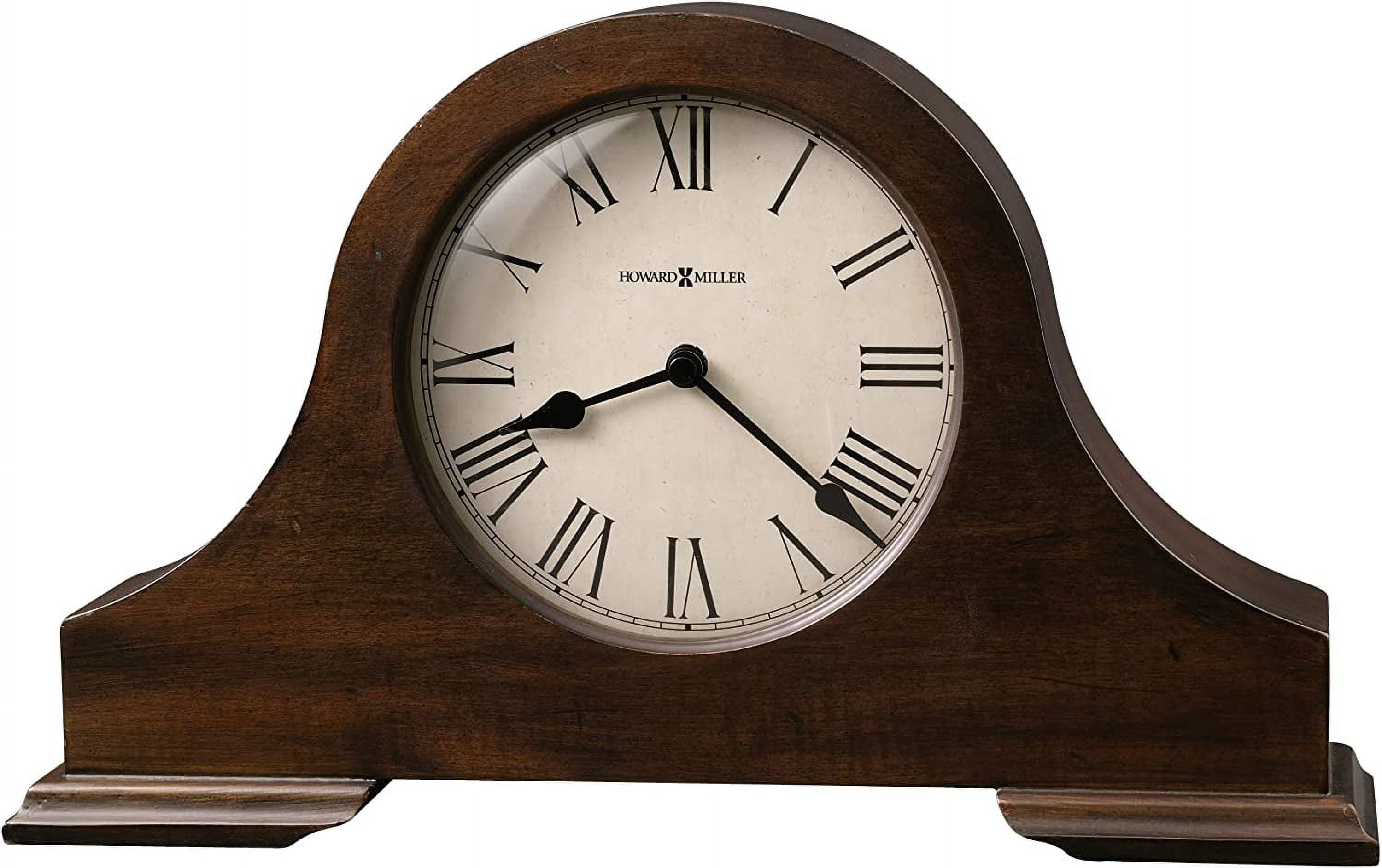 Howard Miller Humphrey Mantel Clock, Roman Numerals Analog Dial with ...