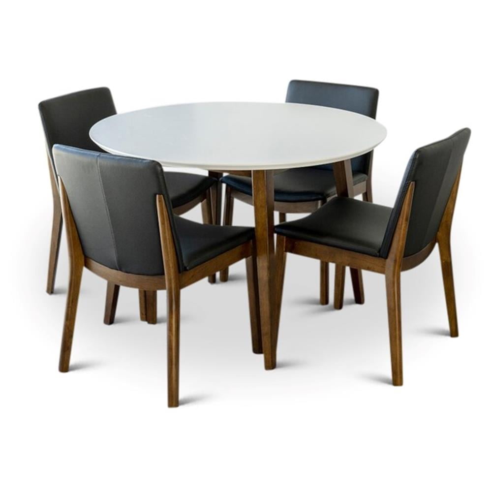 Howard Modern Solid Wood Walnut Dining Room & Kitchen Table and Chair ...